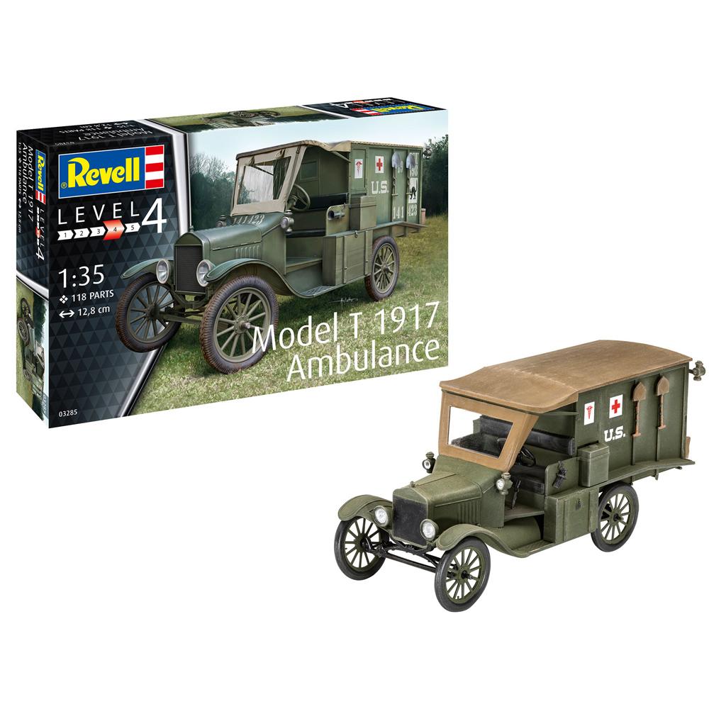 Revell Model T 1917 Ambulance Model Kit (Scale 1:35)