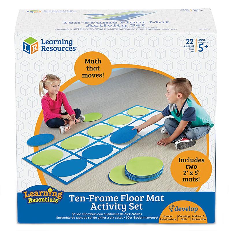 Learning Resources Ten-Frame Floor Mat Activity Set