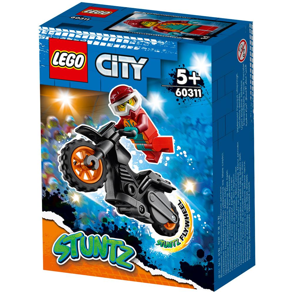 LEGO City Fire Stunt Bike Building Set with Freya Minifigure for Ages 5+