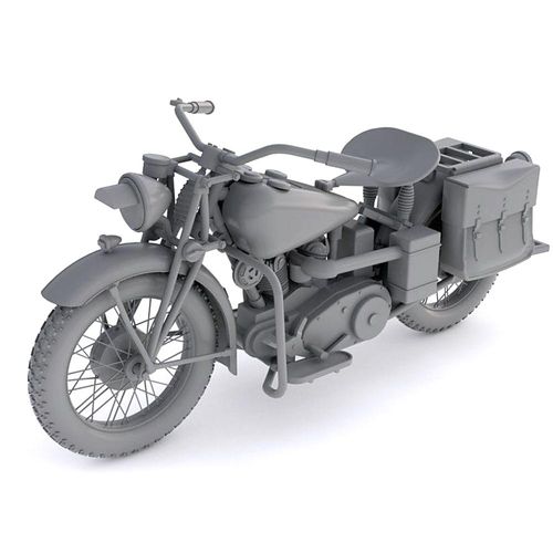 Thunder Model Indian 741B US Military Motorcycle Kit Scale 1:35