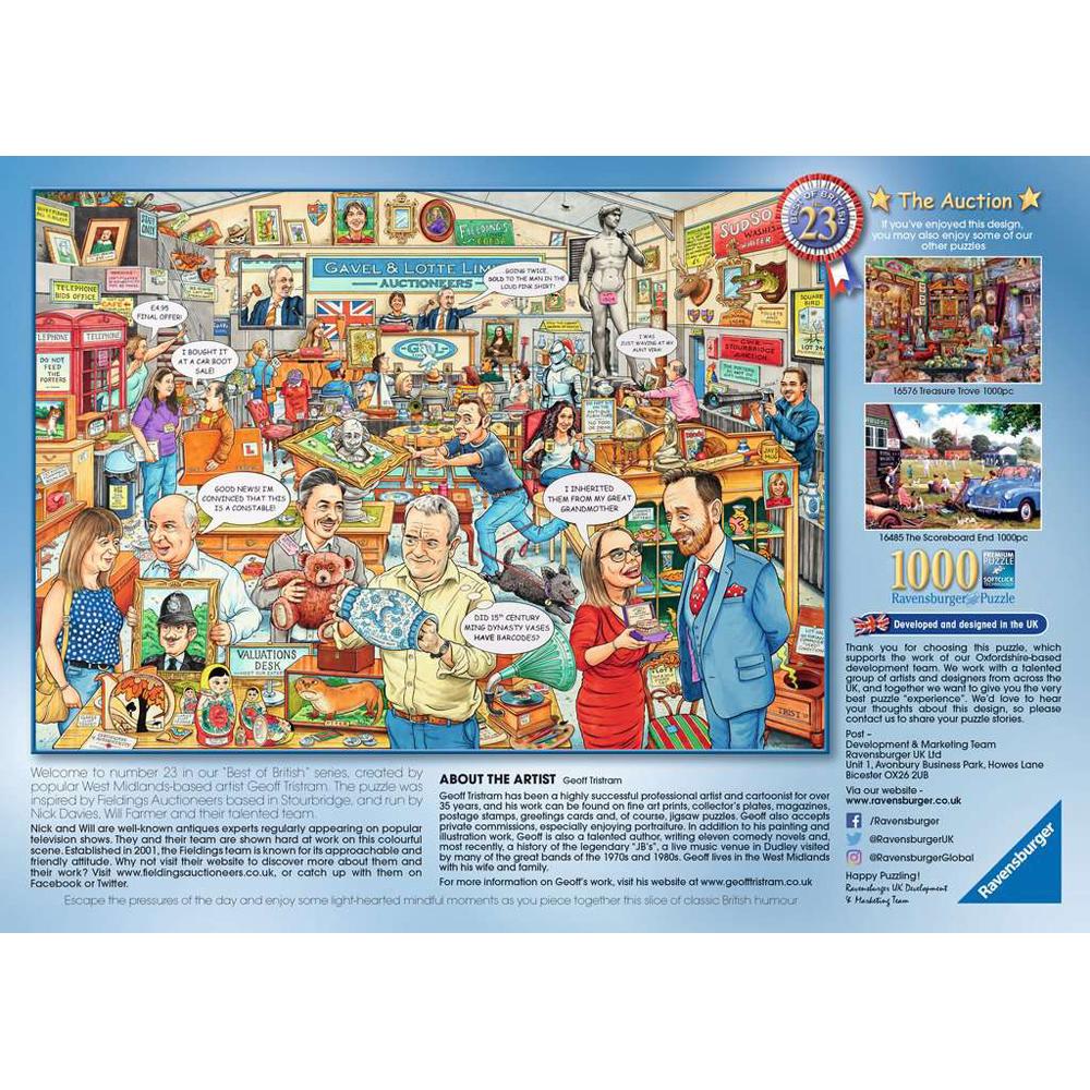 Ravensburger Best of British No.23 The Auction 1000 Piece Jigsaw Puzzle