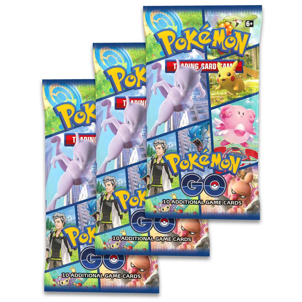 Pokémon GO Trading Card Game PokéBall Metal Tin with 3 Booster Packs