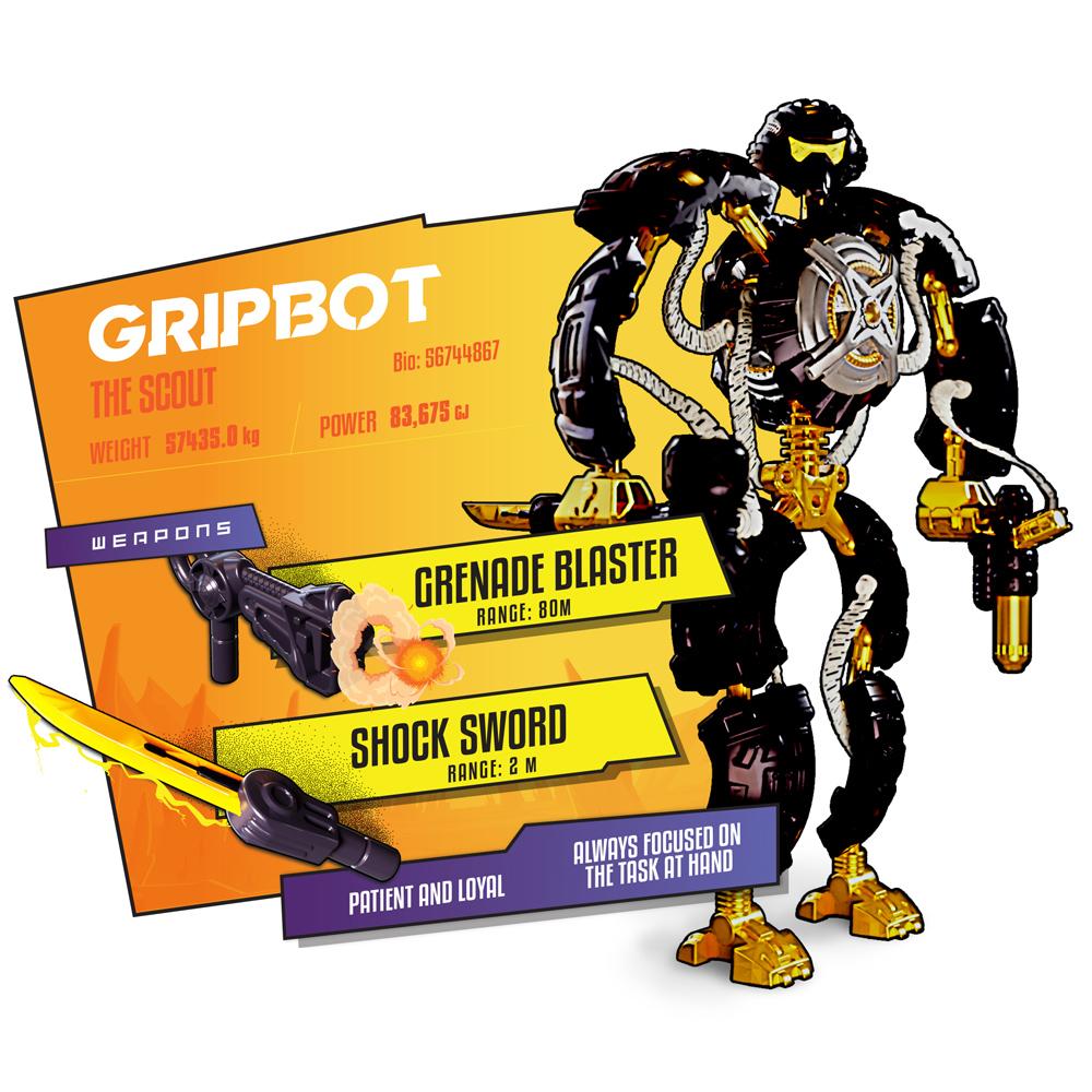 GIGABOTS Energy Core GRIPBOT Series 1 Buildable Poseable Figure for Ages 5+