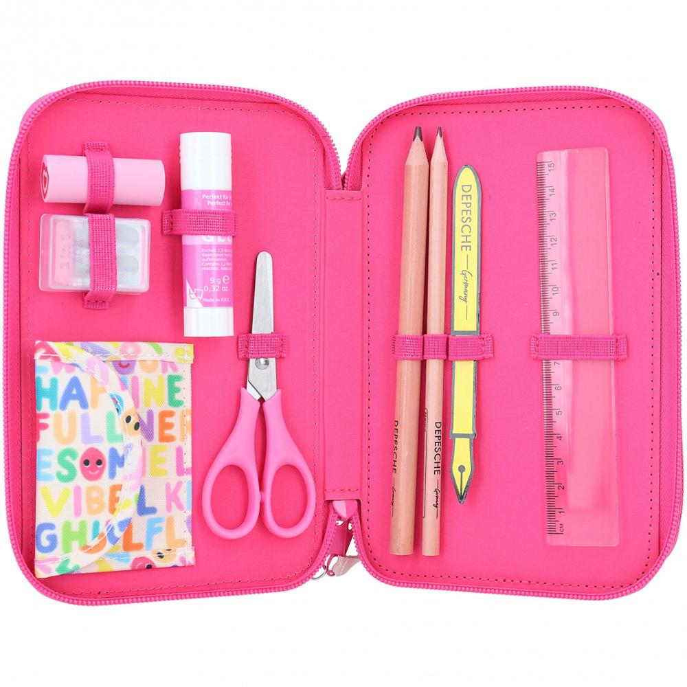 Depesche TOPModel Self Love Triple Tier Pencil Case with Stationery