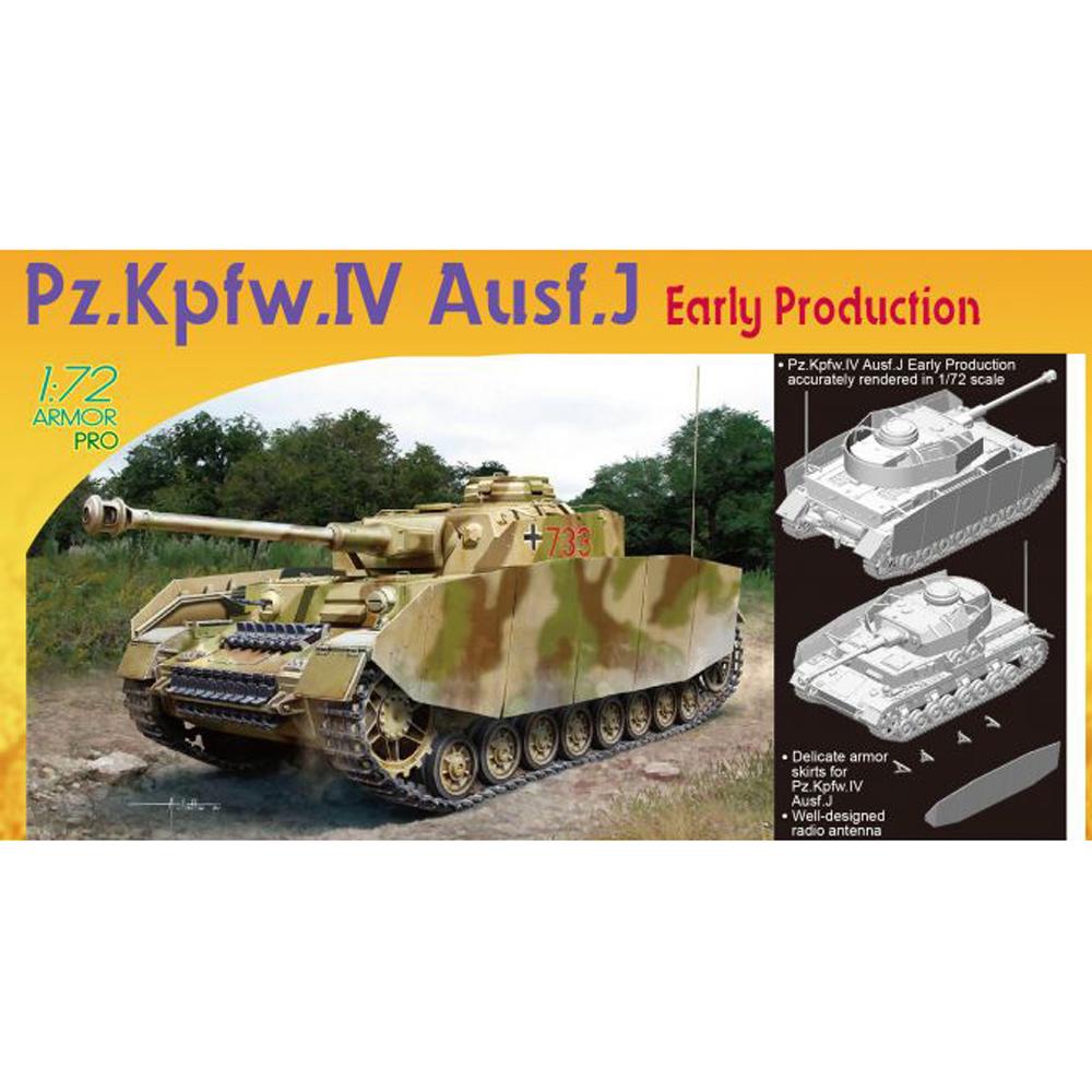 Dragon Panzerkampfwagen IV Ausf J Early Production Tank Model Kit Scale ...