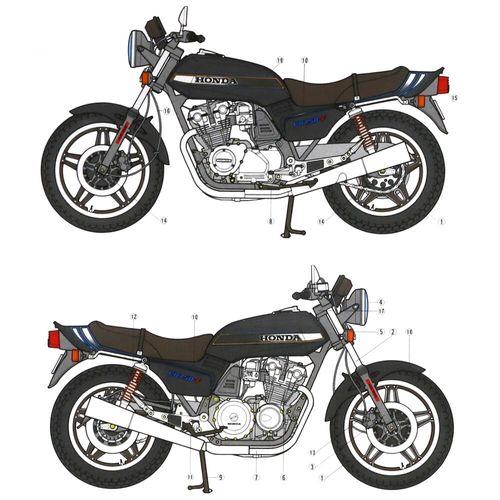 Tamiya Honda CB750F Model Set Scale 16