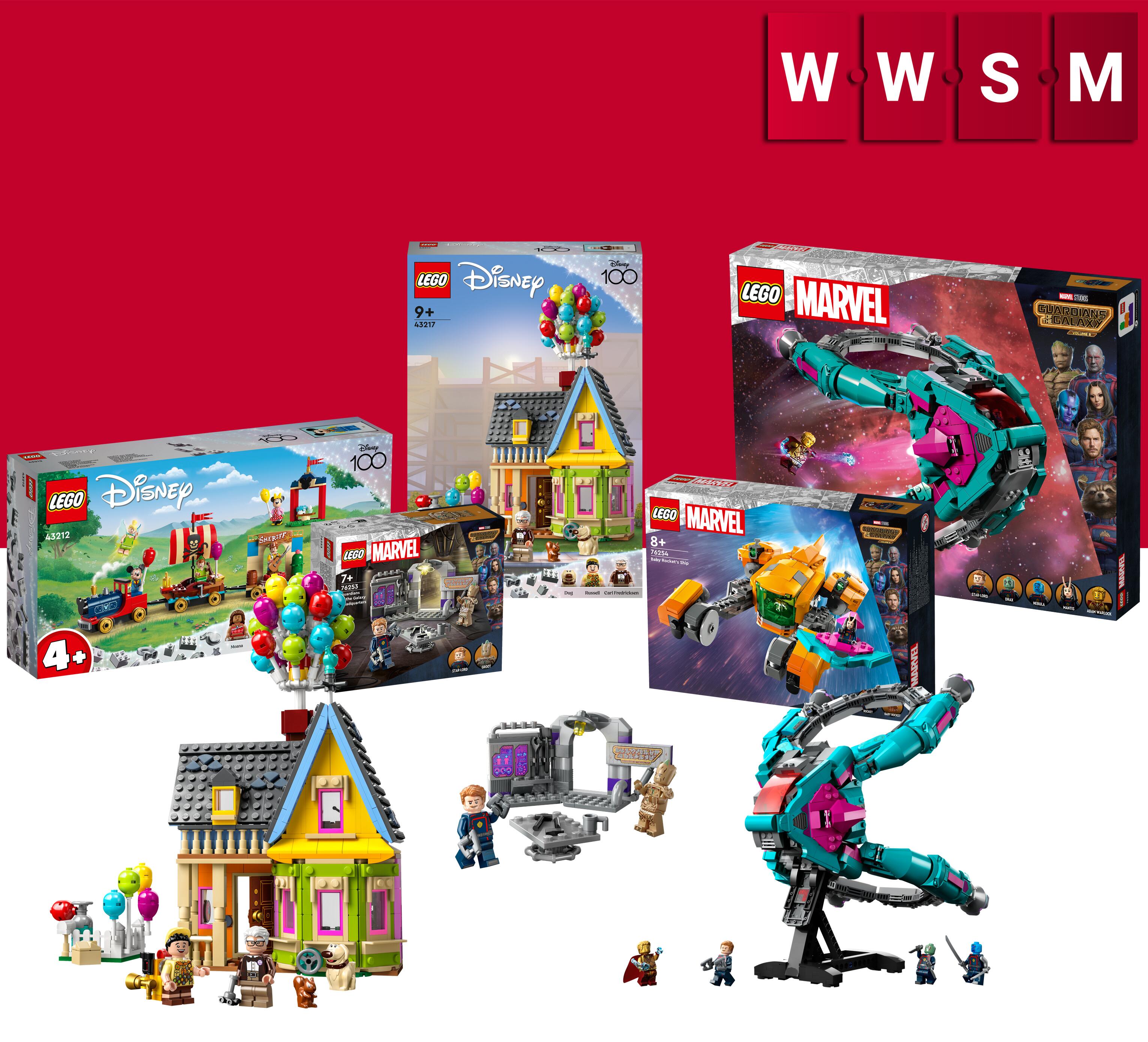 LEGO New Disney 100 Years plus Marvel Guardians of The Galaxy