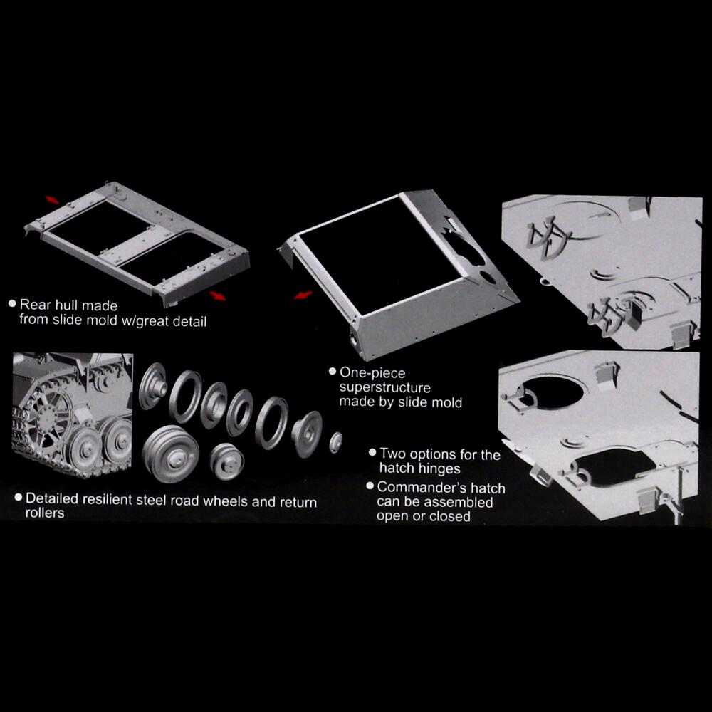 Dragon Jagdpanzer IV L/70(V) Tank Command Version Nov 1944 Model Kit ...