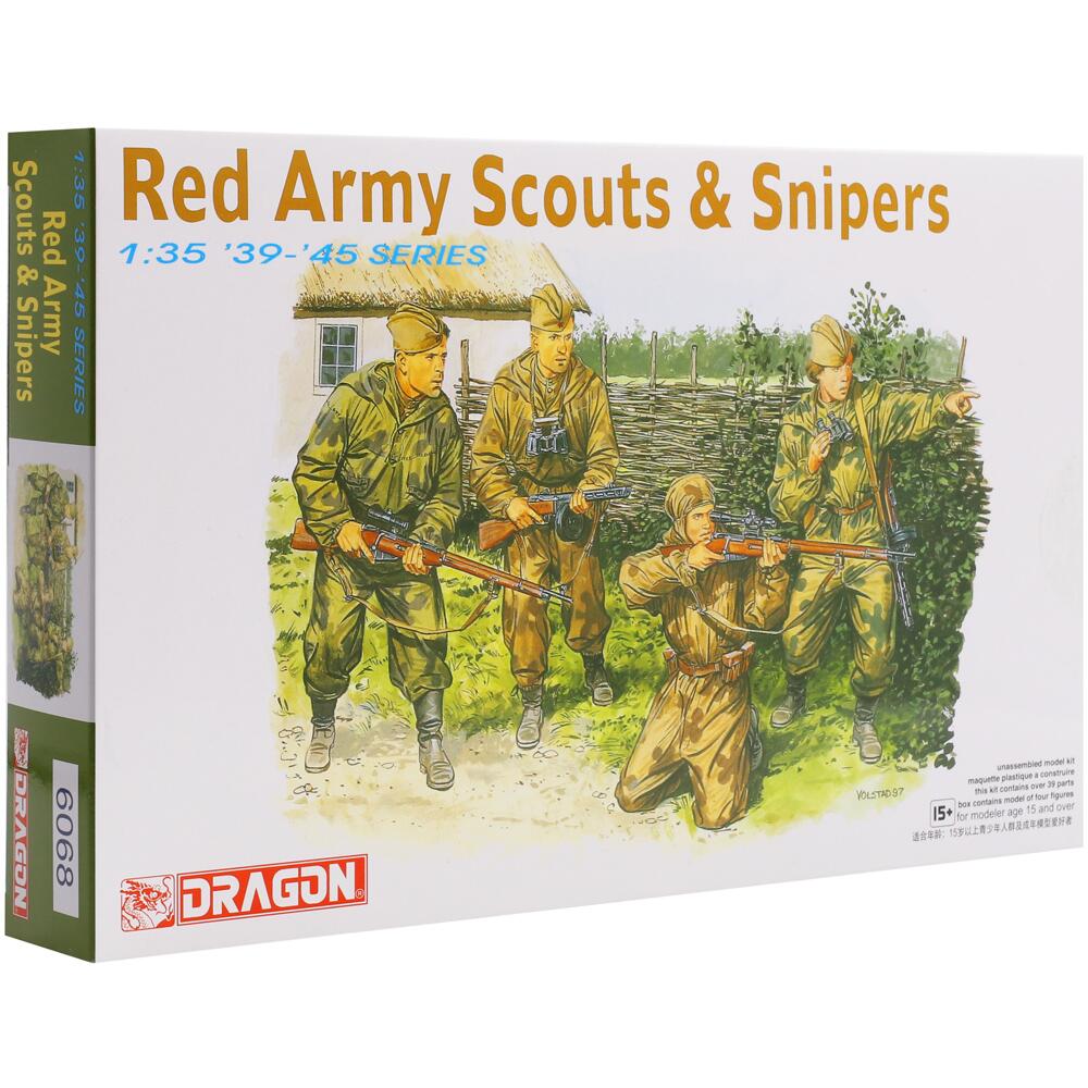 Dragon Red Army Scouts and Snipers WWII Model Kit 1:35 Scale