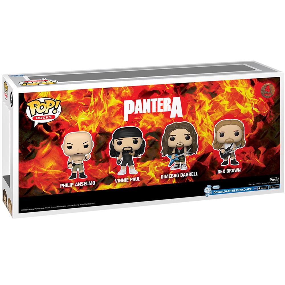 Funko POP! Rocks Pantera Rock Group 4 Vinyl Figure Set