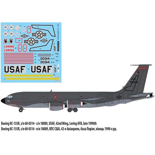 Roden Boeing KC-135R Stratotanker USAF Military Aircraft Model Kit ...