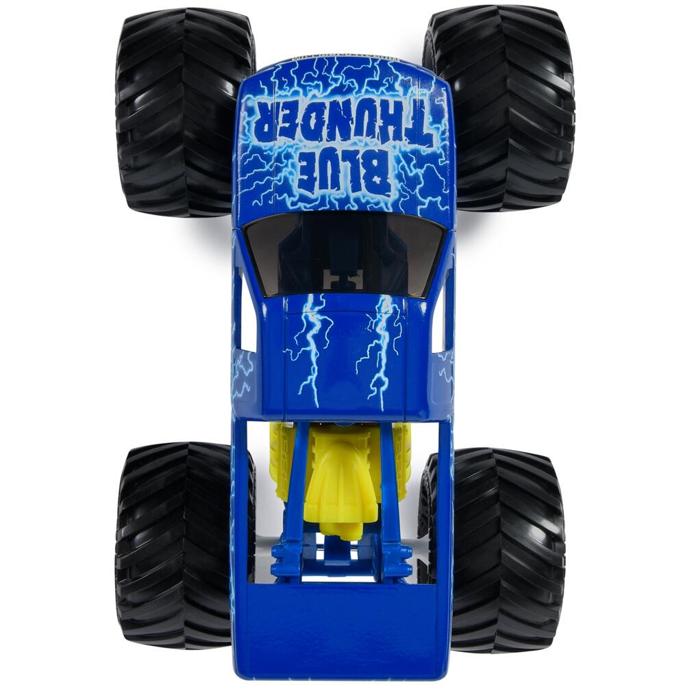 Monster Jam Die Cast Model True Metal Truck BLUE THUNDER Scale 1:24
