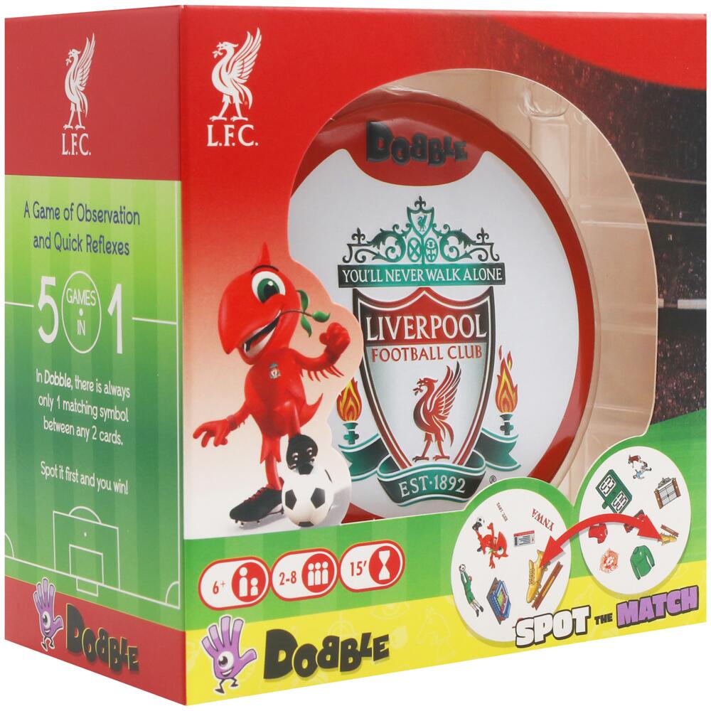 Dobble Liverpool Edition Spot the Match Card Game for 2-8 Players