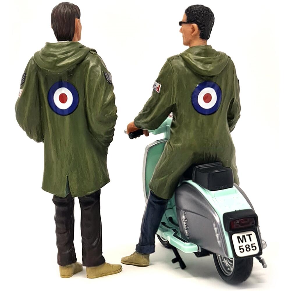 Toyway Scooter Mods Figures Pre-Painted Set of 2