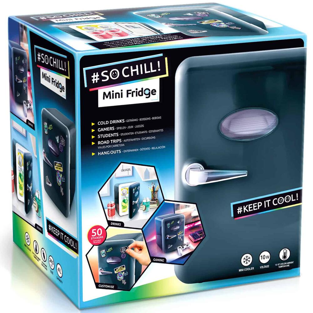 So Chill Mini Fridge Cooler 10W USB Power 4 Litre Capacity BLACK
