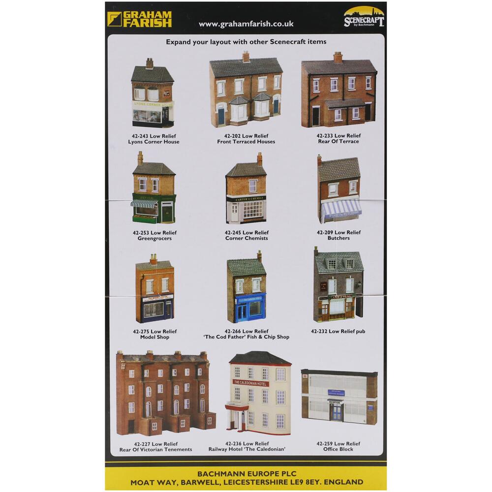 Scenecraft Graham Farish Low Relief Block of Flats N Gauge Model Railway