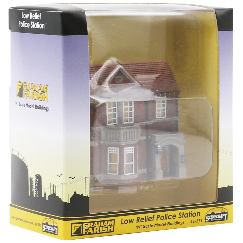 Scenecraft Graham Farish Police Station Model Railway Building N Gauge ...