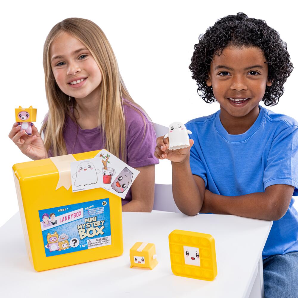 LankyBox Mini Mystery Box with Figures and Stickers for Ages 3+