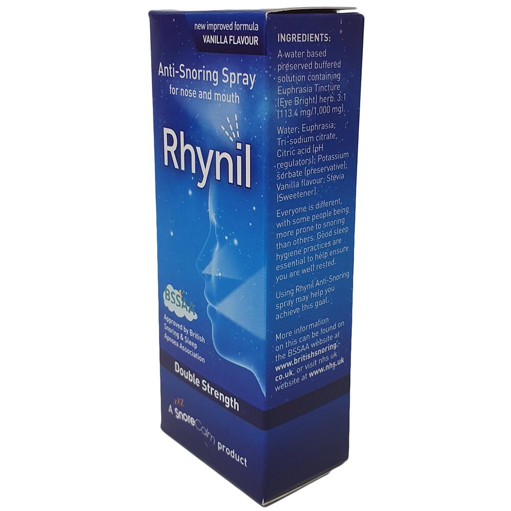 Rhynil Anti-Snoring Spray Vanilla Flavour 35ml - DOUBLE STRENGTH