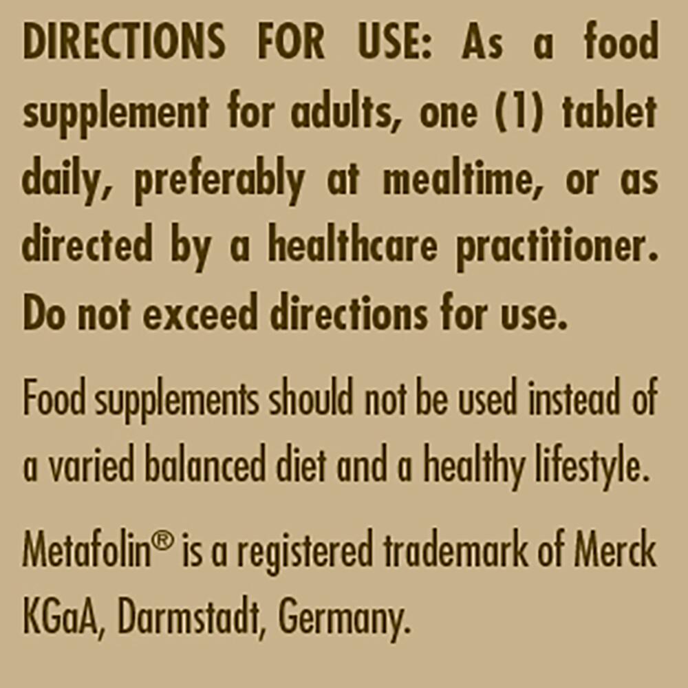 Solgar Folate 1000µg 60 Tablets