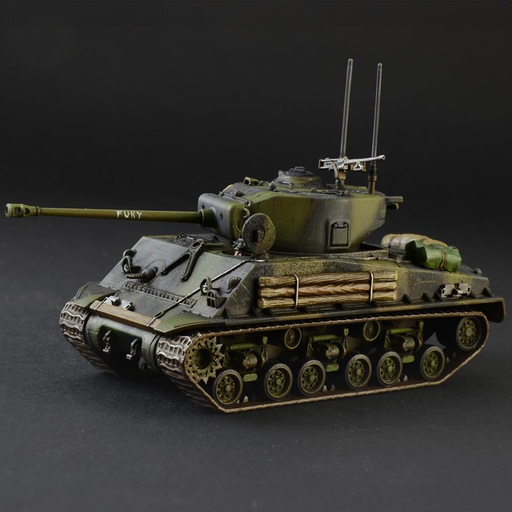 Italeri Sherman M4A3E8 Fury Tank WWII Model Kit Scale 1:56