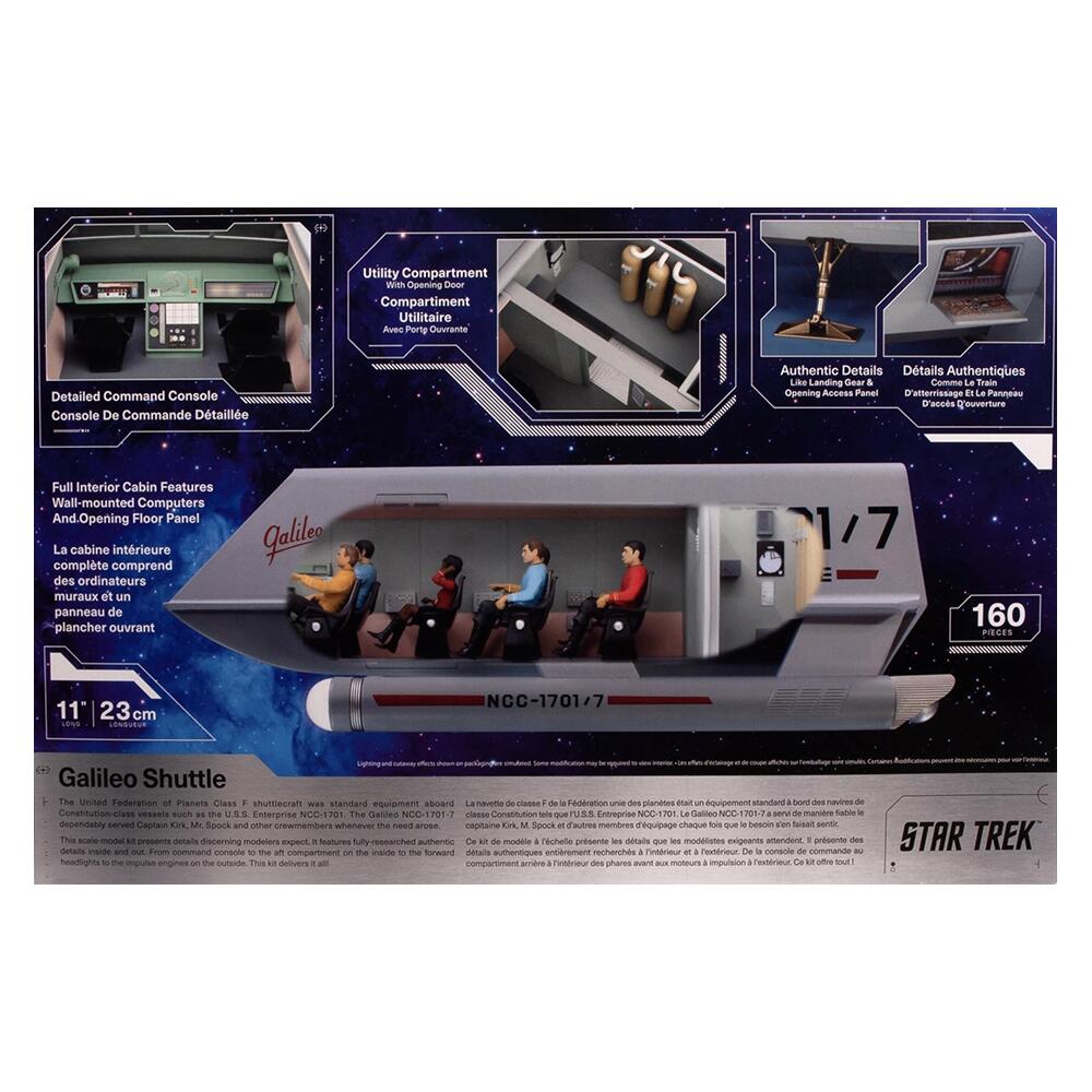 Polar Lights Star Trek Galileo Shuttle Plus Interior & Figures Model ...