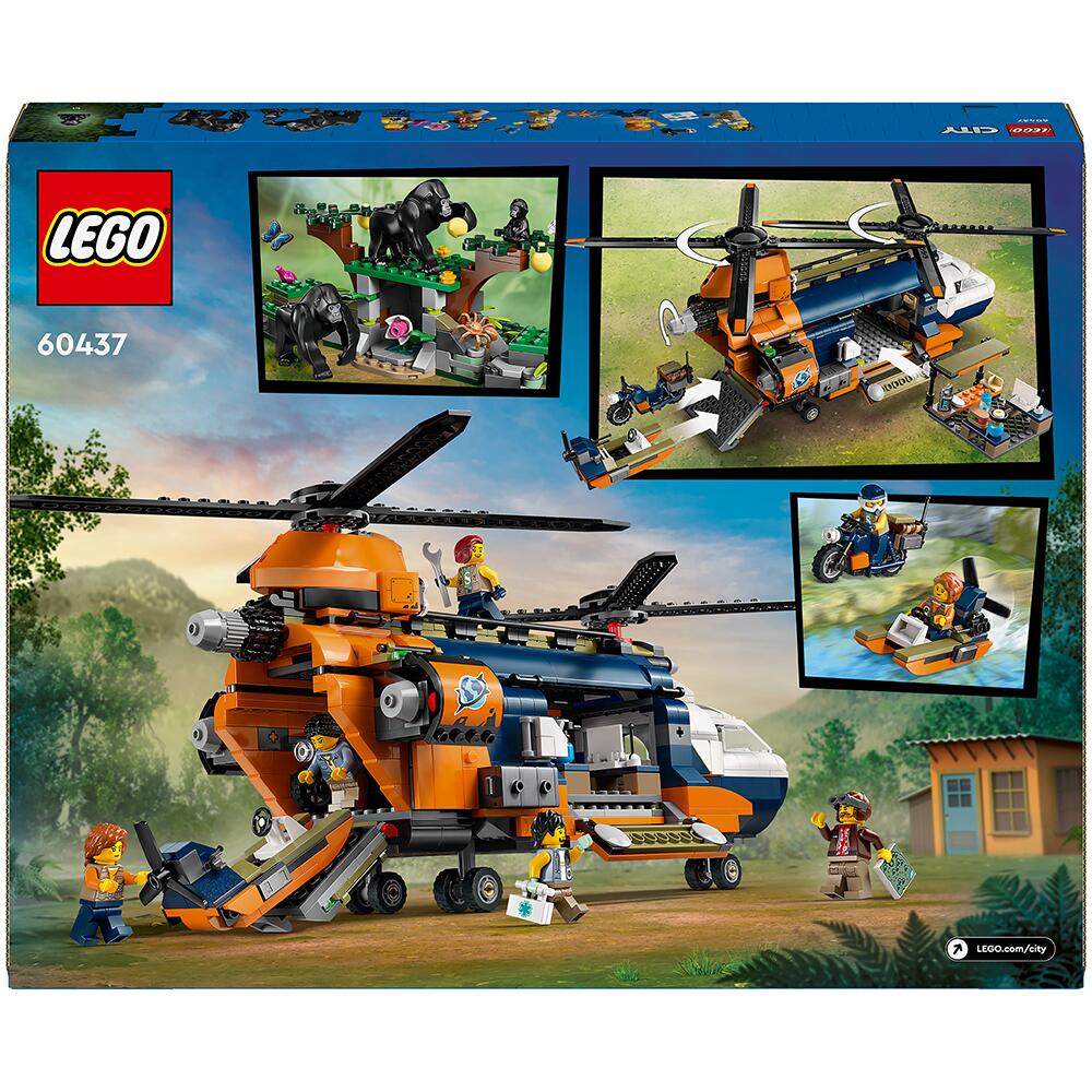LEGO City Jungle Explorer Helicopter at Base Camp 60437