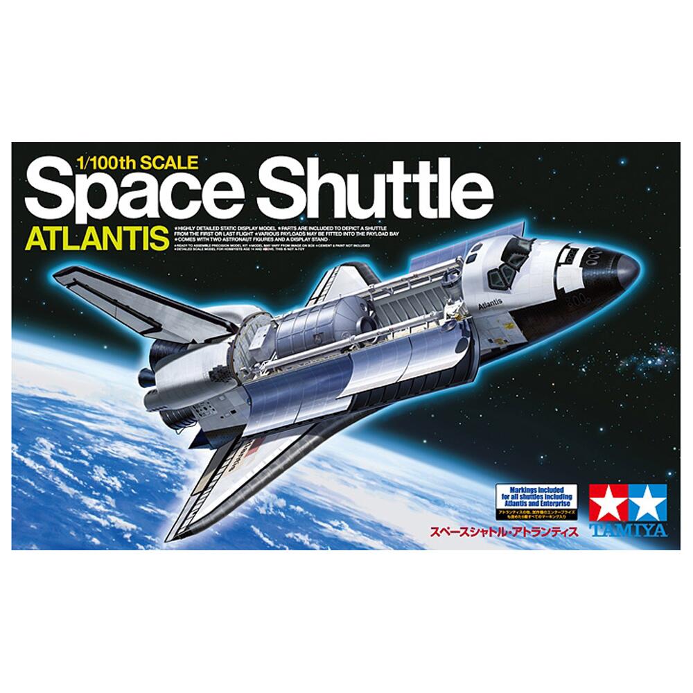Tamiya NASA Space Shuttle Atlantis Plastic Model Kit 60402 Scale 1/100