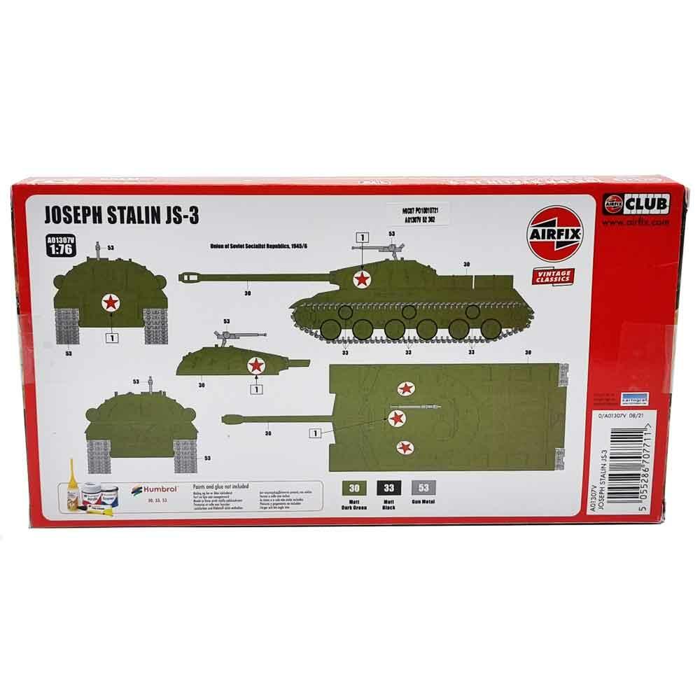 Airfix Vintage Classics Joseph Stalin JS-3 Tank Model Kit Scale 1:76
