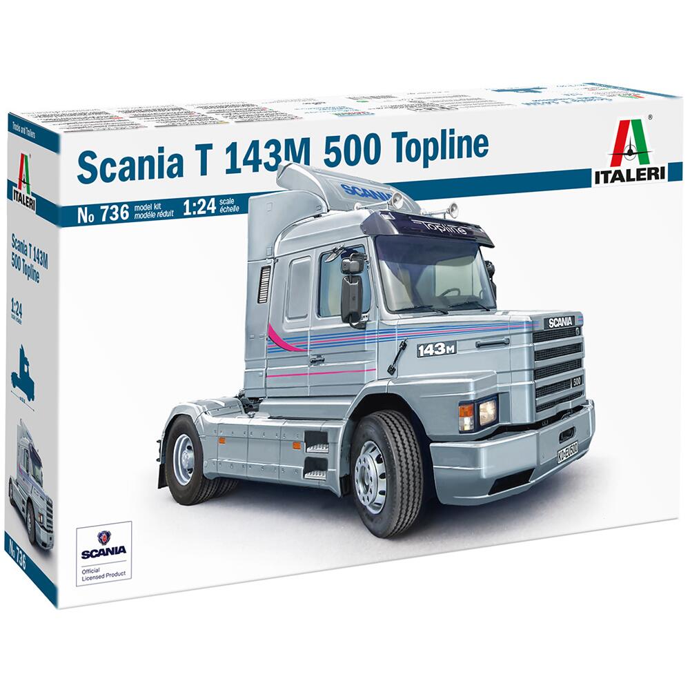 Italeri Scania T143 M500 Topline RR Model Kit Scale 1:24