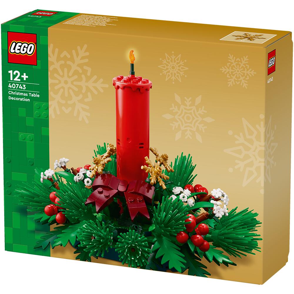 LEGO Christmas Table Decoration Red Candle