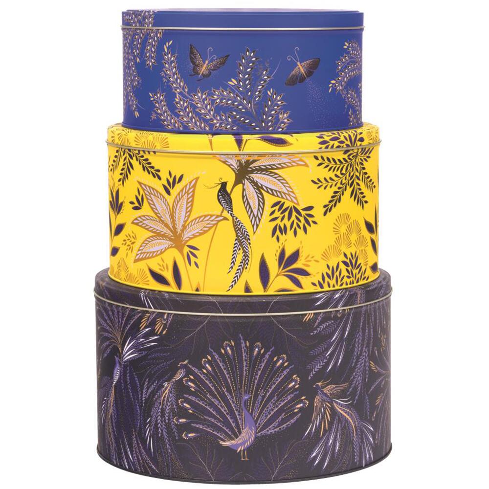 Sara Miller Anniversary Set of 3 Nesting Round Cake Tins