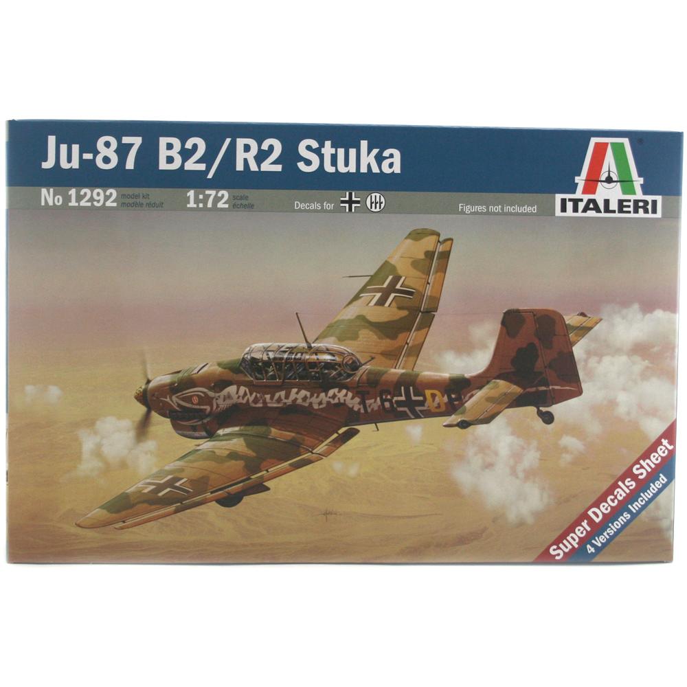 Italeri Ju-87 B2/R2 Stuka Model Set Scale 172