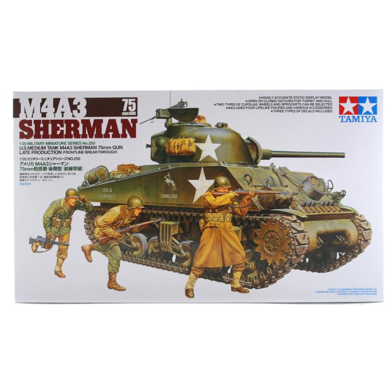 Tamiya M4A3 Sherman 75mm Gun Model Set Scale 135
