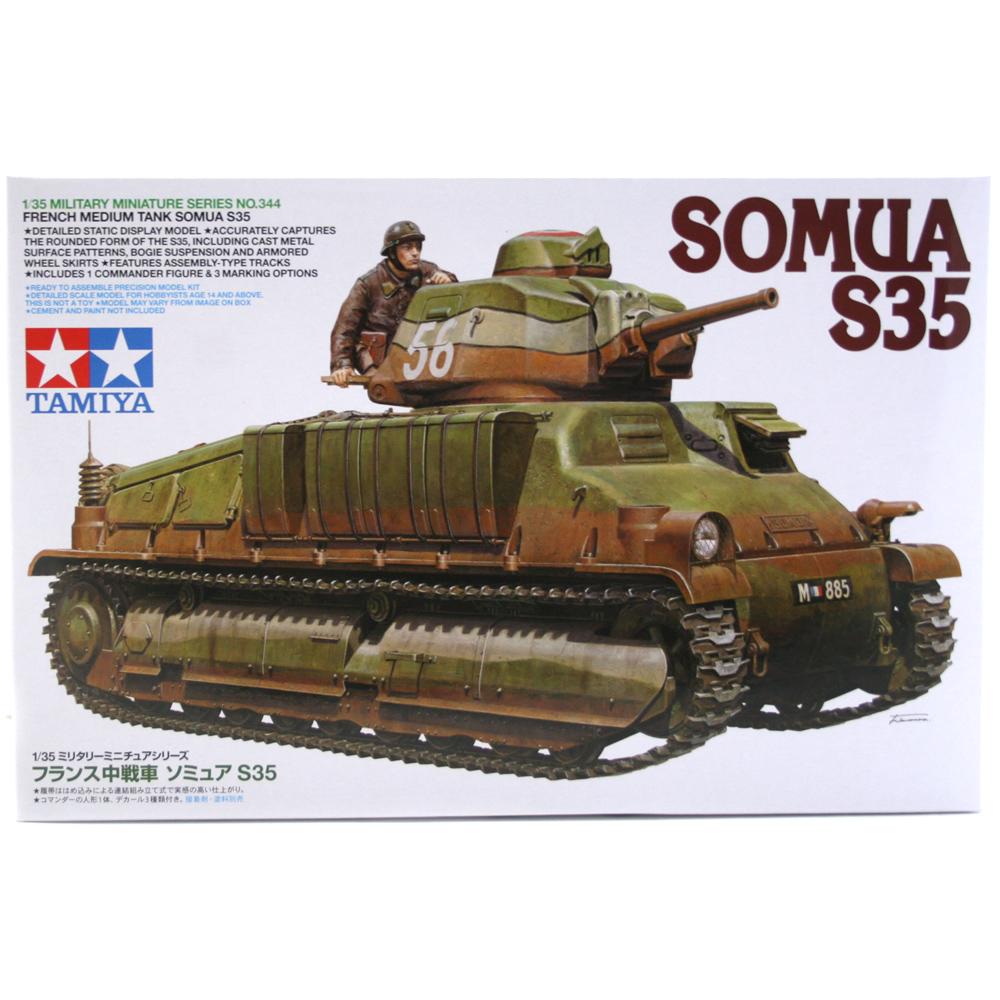 Tamiya SOMUA S35 WWII French Tank Model Kit Scale 135