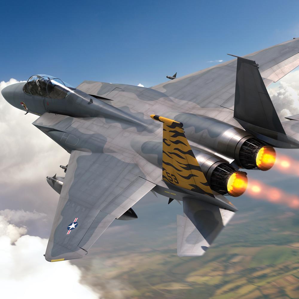 Airfix McDonnell Douglas F-15A Eagle Aircraft Model Kit Starter Set ...