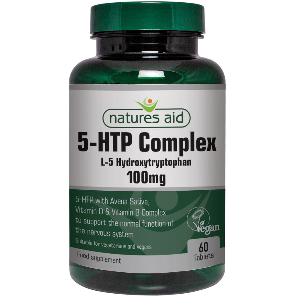 Natures Aid 5-HTP Complex L-5 Hydroxytryptophan 100mg - 60 Tablets