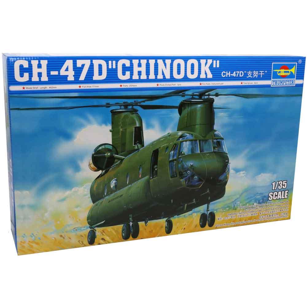 Trumpeter CH-47D Chinook Military Helicopter Plastic Model Kit Scale 1:35