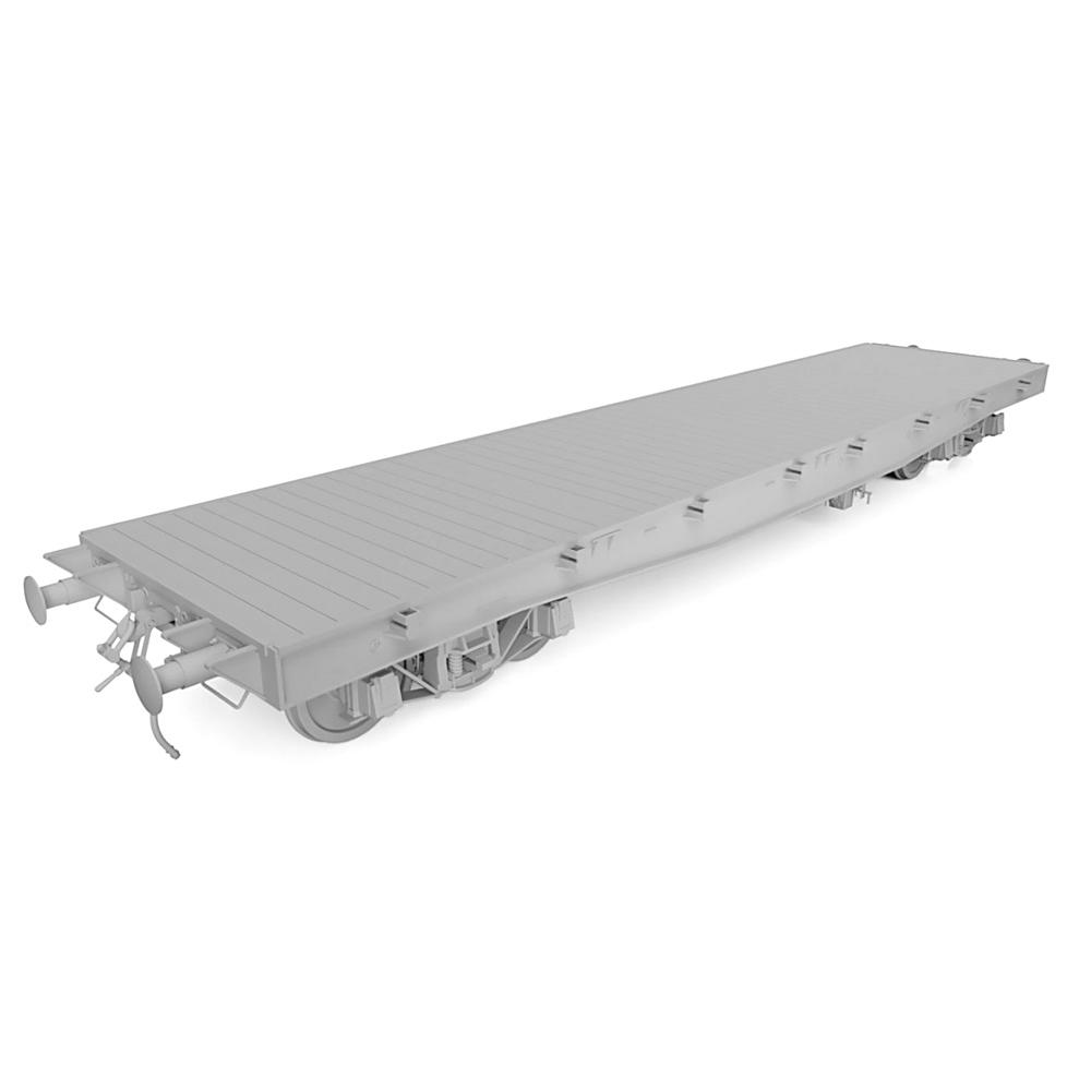 Thunder Model German Flat WWII Era Train Wagon Ssyl Model Kit Scale 1:35