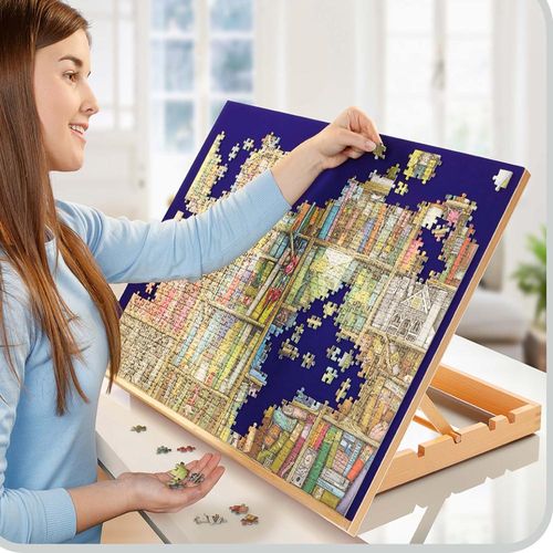 Ravensburger Puzzle Accessory 300 - 1000 Piece Wooden Puzzle Board Easel