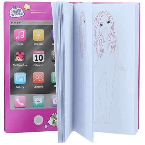 Depesche TOPModel Mini Colouring Book with Sound 80 Pages CANDY