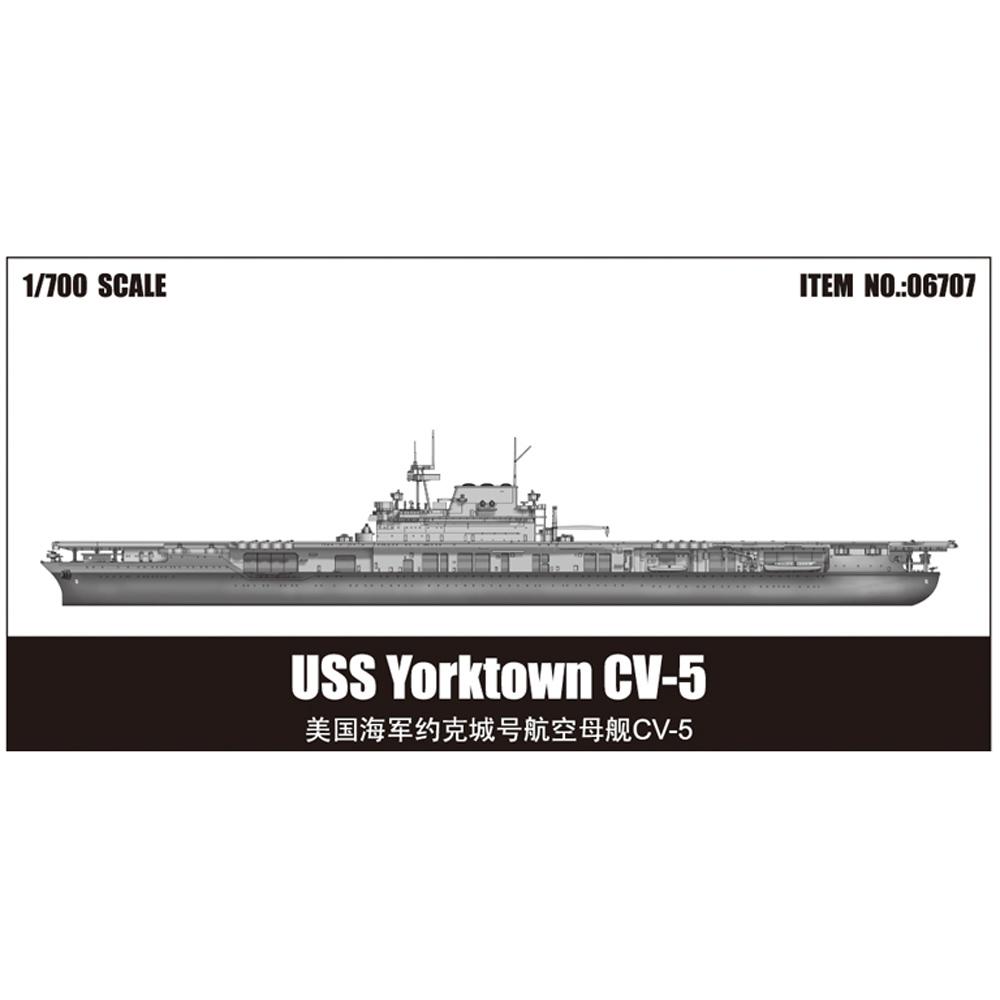 Trumpeter USS Yorktown CV-5 Aircraft Carrier Navy Model Kit Scale 1:700