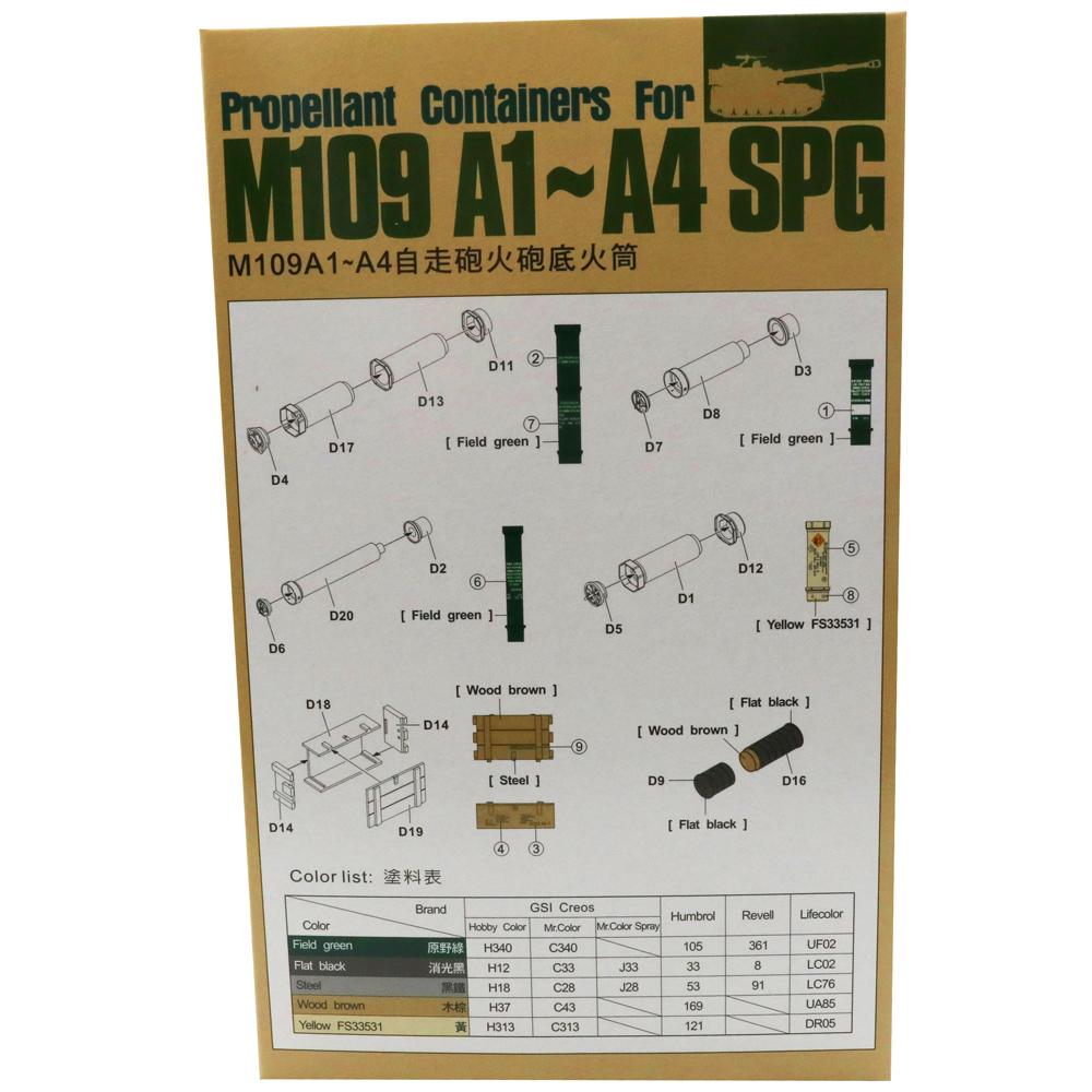 AFV Club Propellant Containers for M109 Howitzer Model Add-On Kit Scale ...