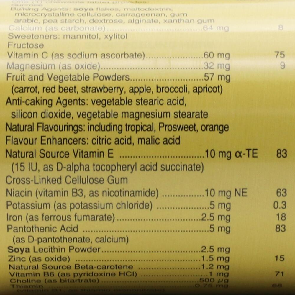 Solgar Kangavites Multivitamin & Mineral Formula Tropical Punch Flavour ...