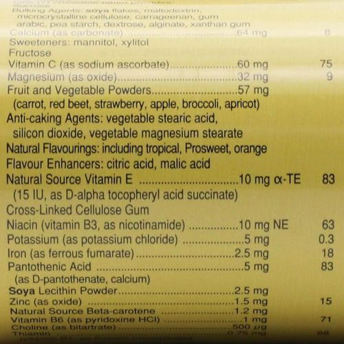 Solgar Kangavites Multivitamin & Mineral Formula Tropical Punch Flavour ...