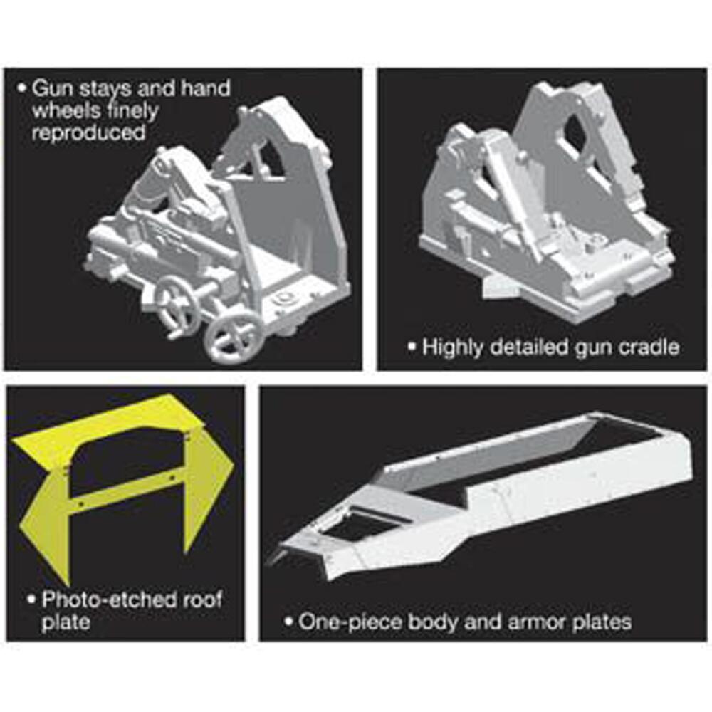 Dragon Sd.Kfz.251/22 Ausf.D Half Track 7.5cm PaK 40 Anti-Tank Gun Model ...