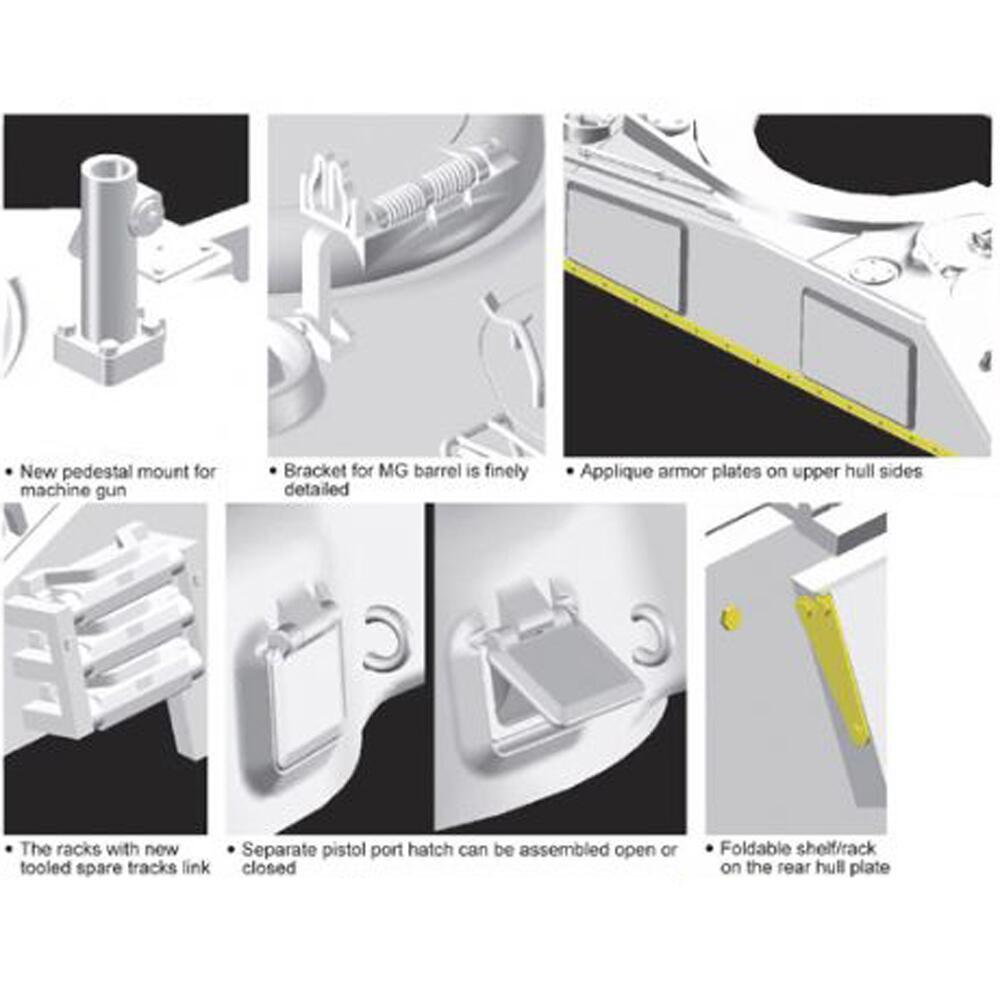 Dragon USMC M4A2(W) Late Production PTO Sherman Tank Model Kit Scale 1/35