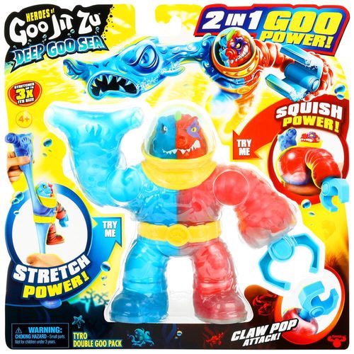 Heroes of Goo Jit Zu DEEP GOO SEA TYRO Double Goo Pack