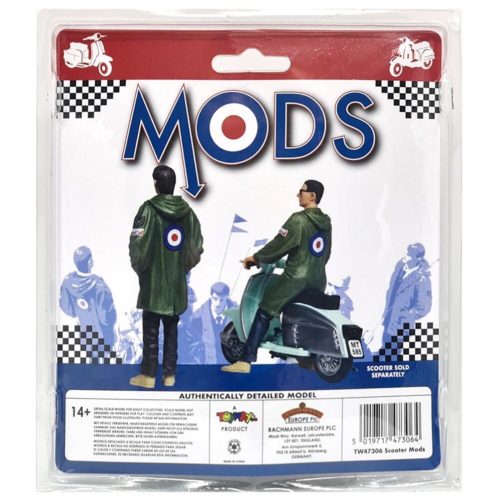 Toyway Scooter Mods Figures Pre-Painted Set of 2