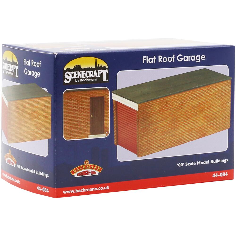 Scenecraft Flat Roof Garage Model Railway Building 00 Gauge